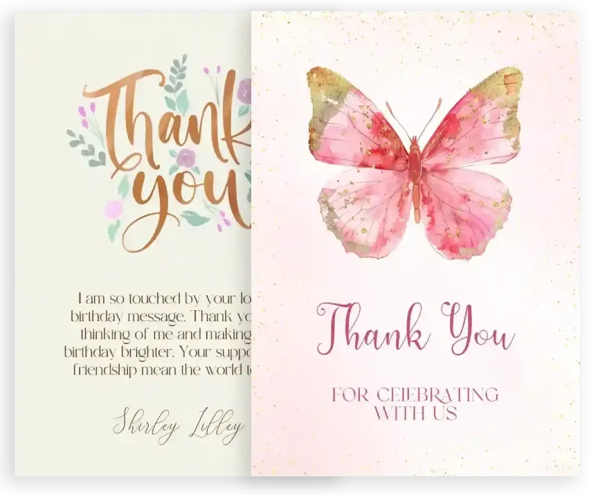 Gratis Dankie-kaartjie Maker & Templates | Invitanku